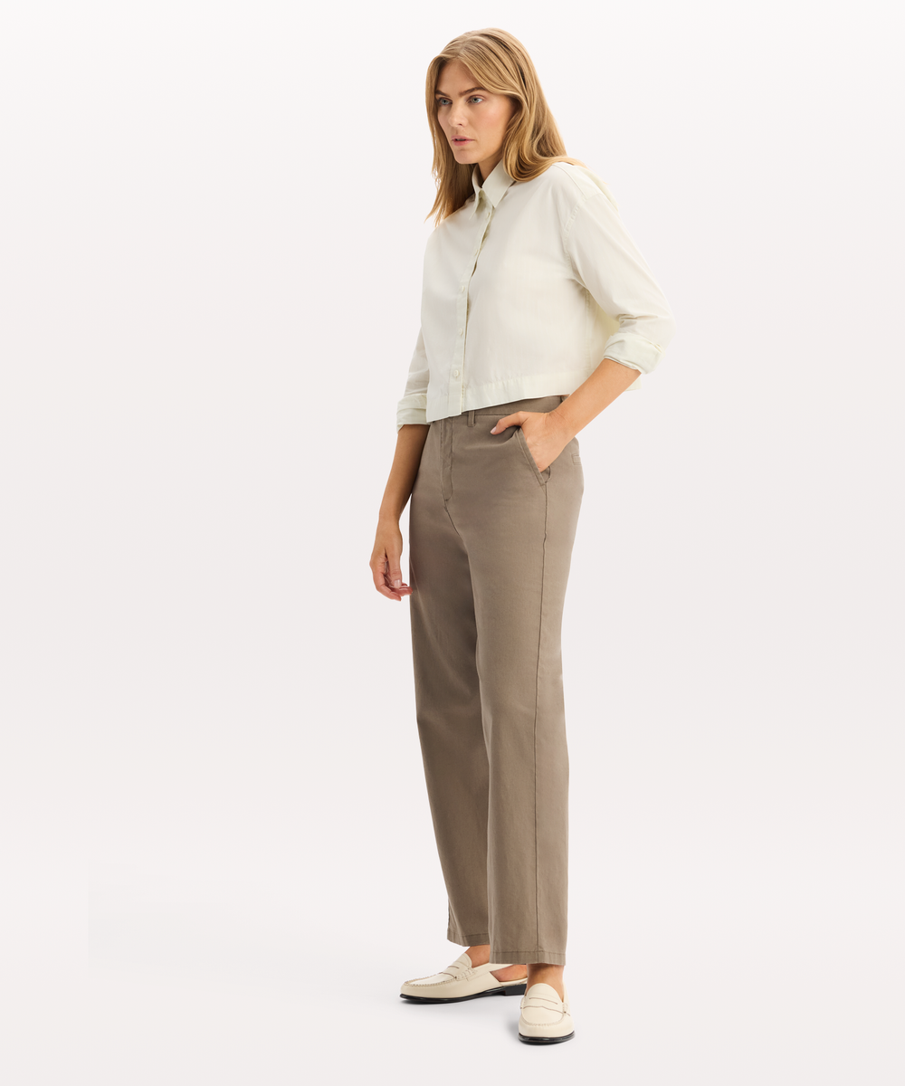 Boxy Cropped Shirt, Relaxed Fit